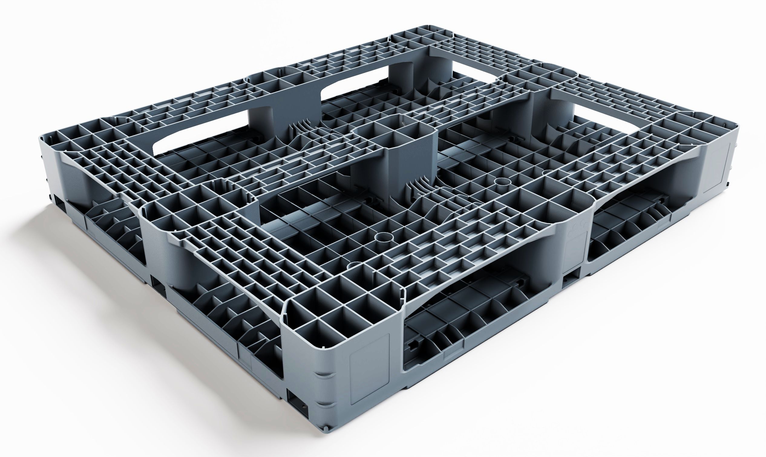 Hybrid plastic pallet IP5-5R - 120x100cm - www.greenplast.bg